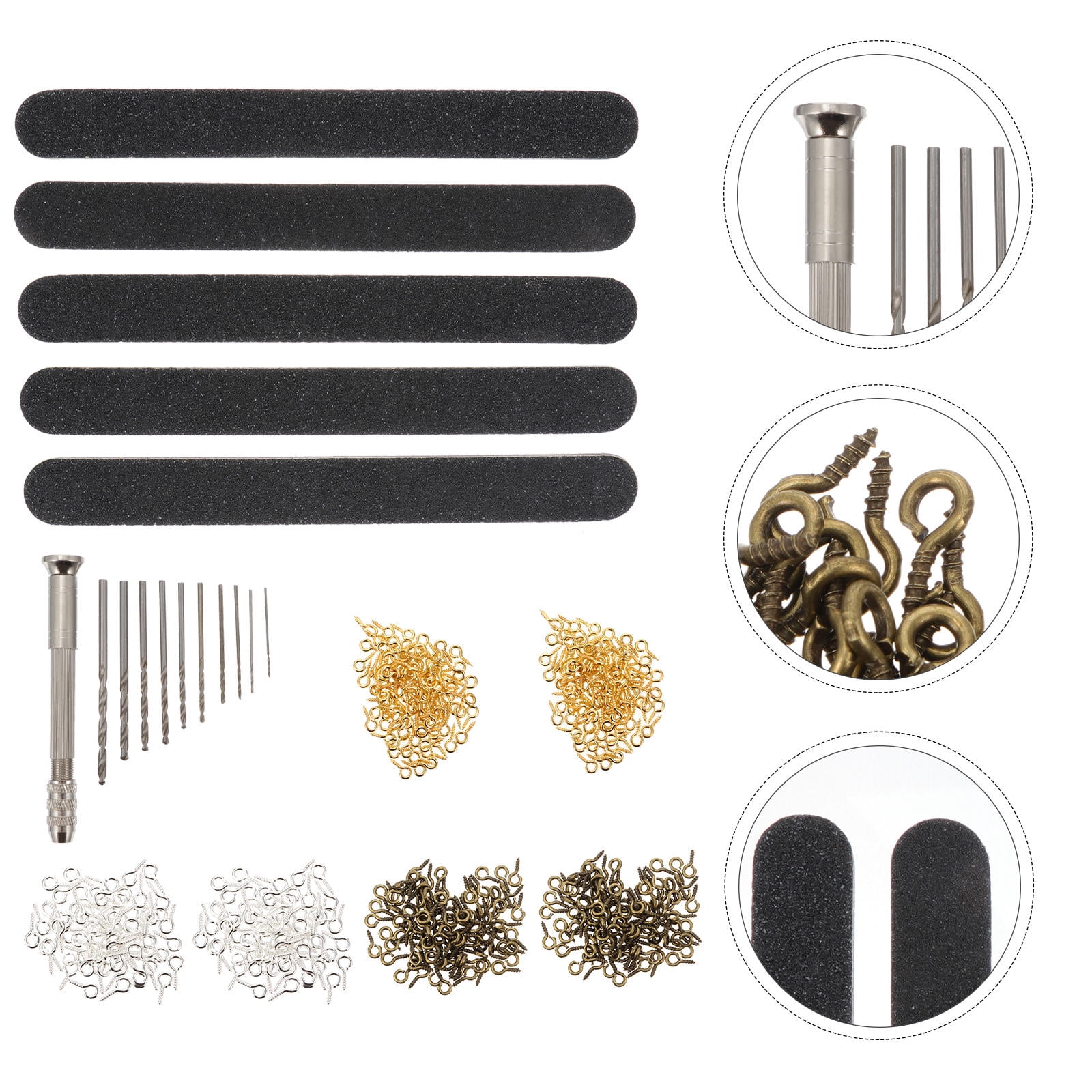 FONDOTIN 1Set Practical Design Hand Drill Set for Resin and Other ...