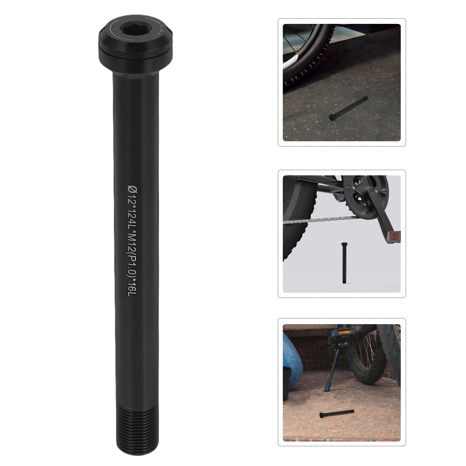 FONDOTIN 1Set Thru Axle for Bicycle Front Axle Mount Aluminium Alloy ...