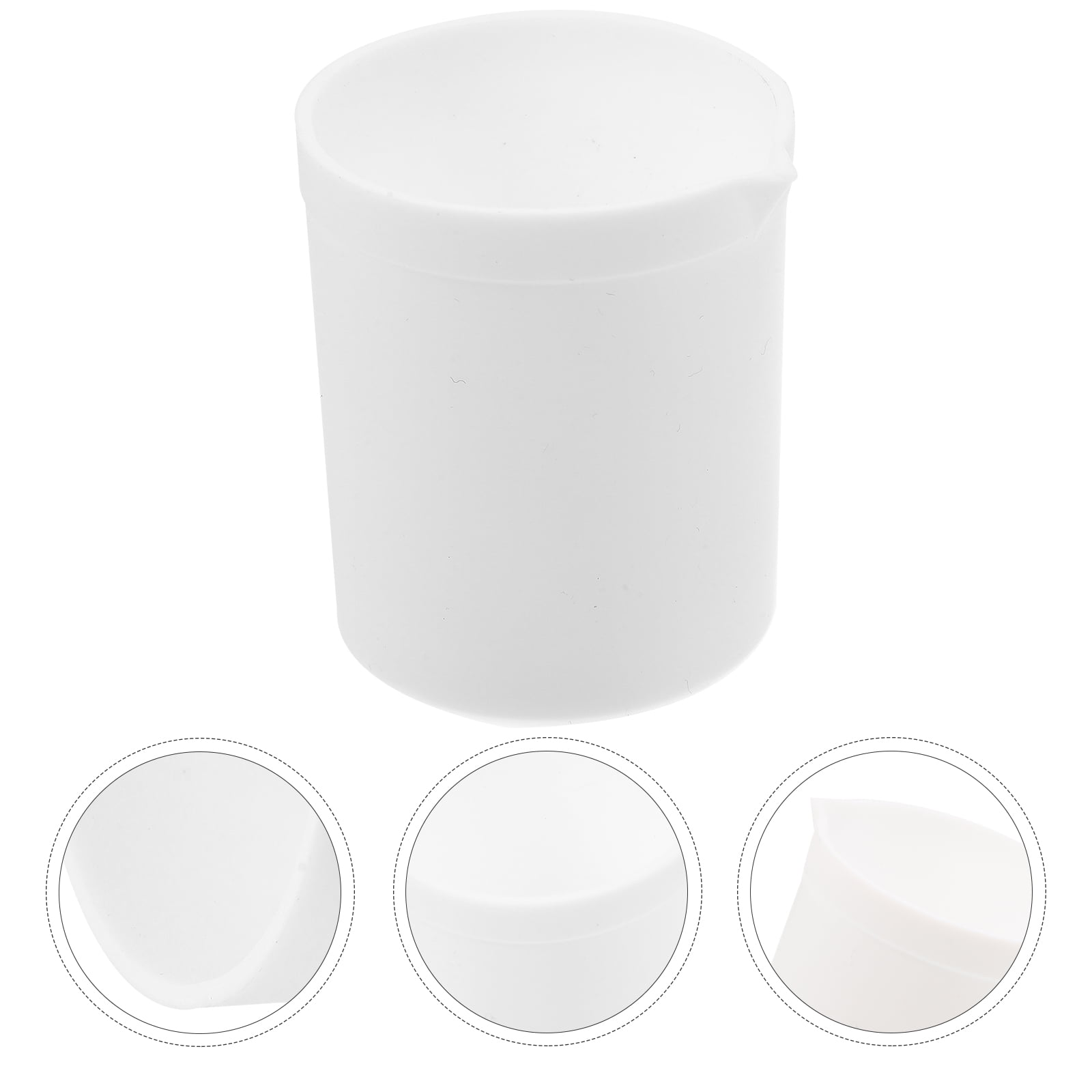 FONDOTIN 1Set White PTFE Beaker Measuring Cup for Laboratory Equipment ...