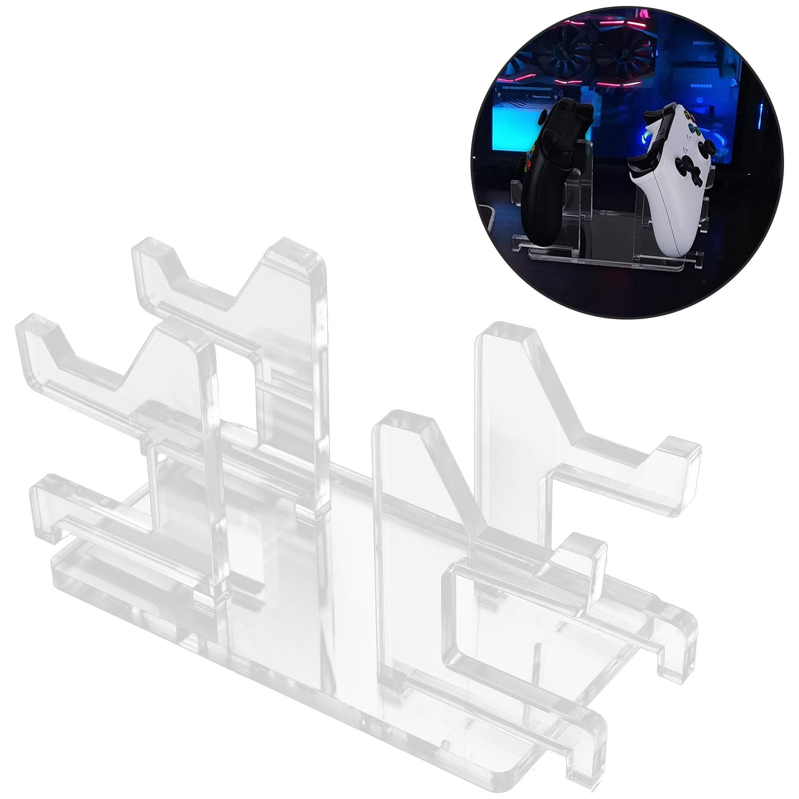 FONDOTIN 1Set controller stand for desk Acrylic Transparent Square ...