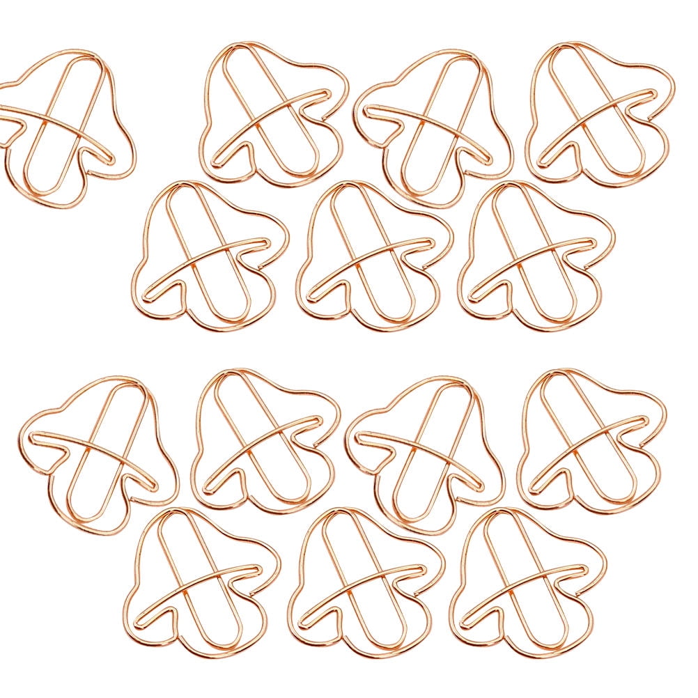 FONDOTIN Fancy Paper Clips Rose Gold Iron 20Pcs for Photo Display and ...