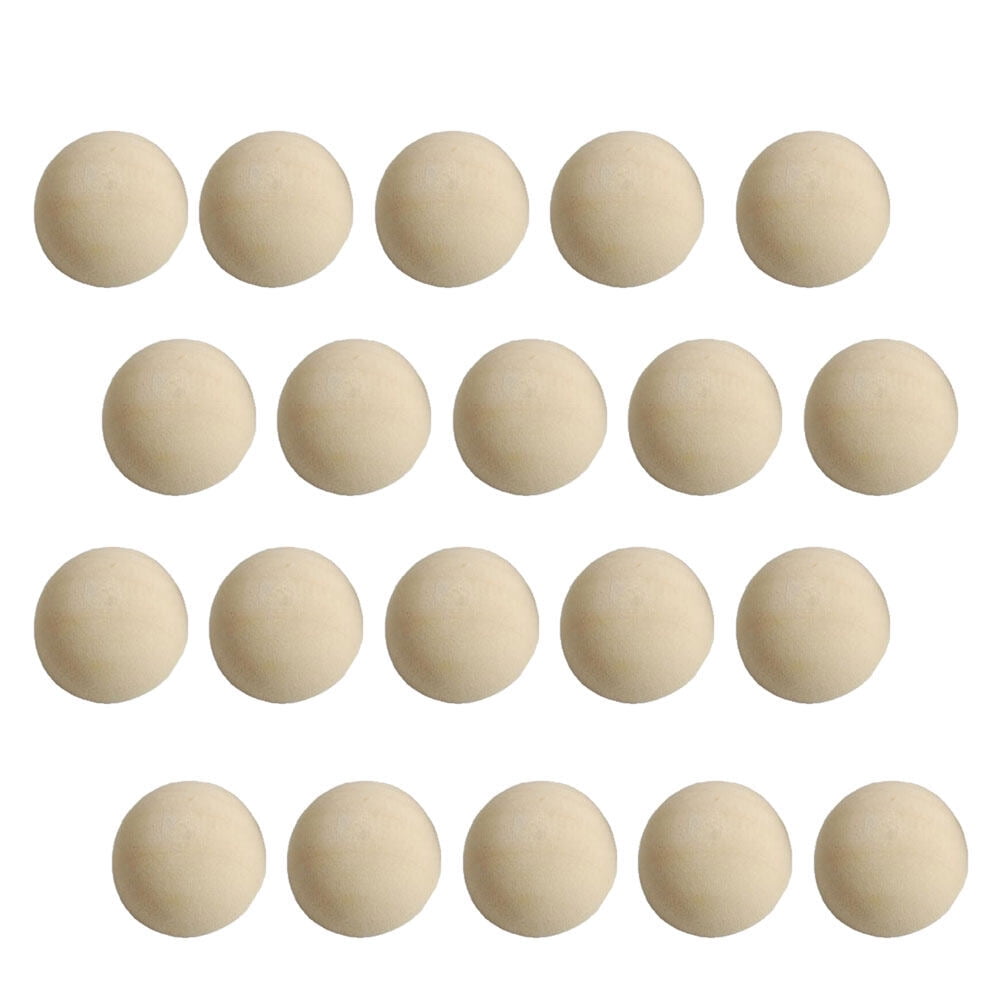 FONDOTIN 200Pcs Tiny Wood Balls in Hemispherical Shape for and Home ...