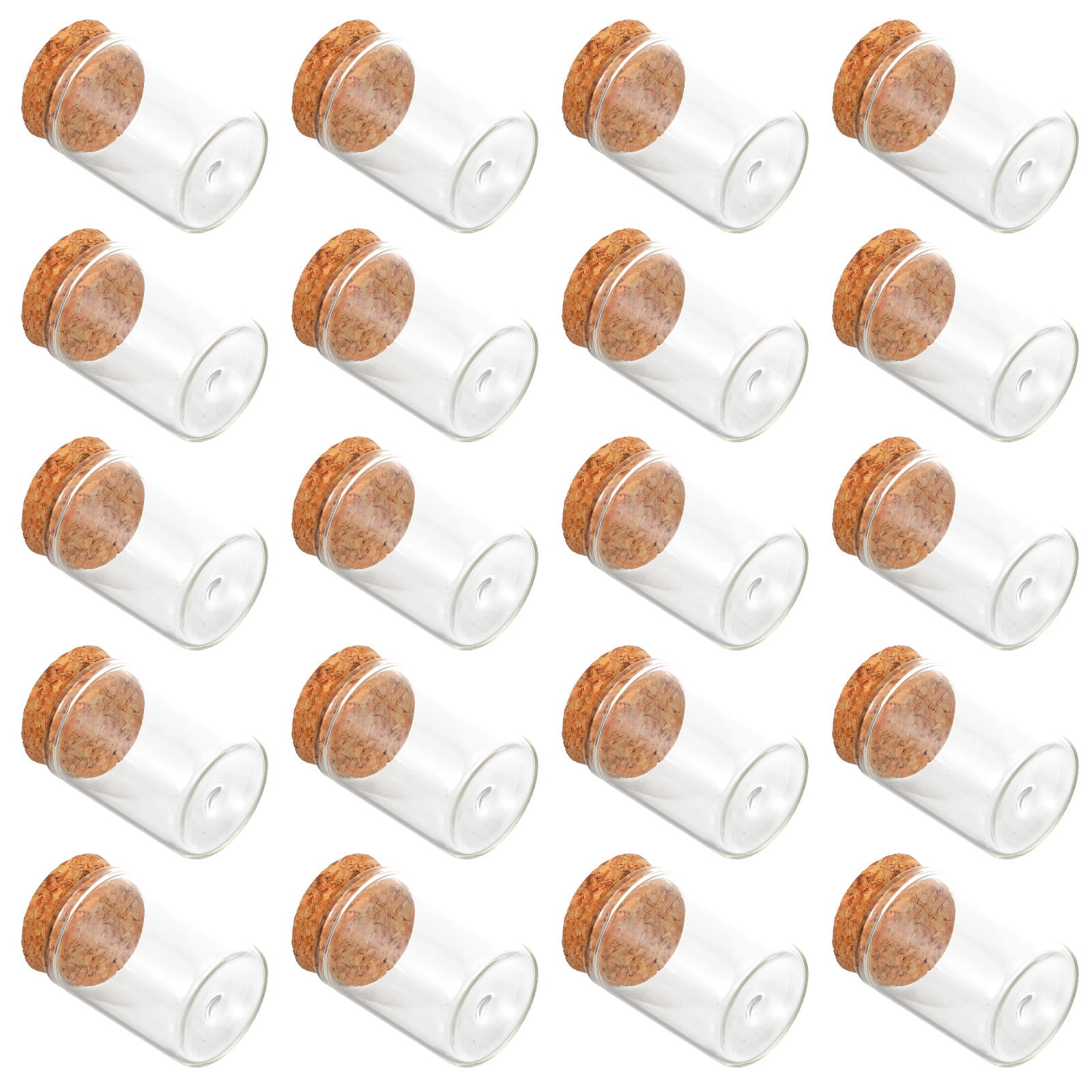 FONDOTIN 20Pack Test Tubes with Cork Stoppers for Identification and ...