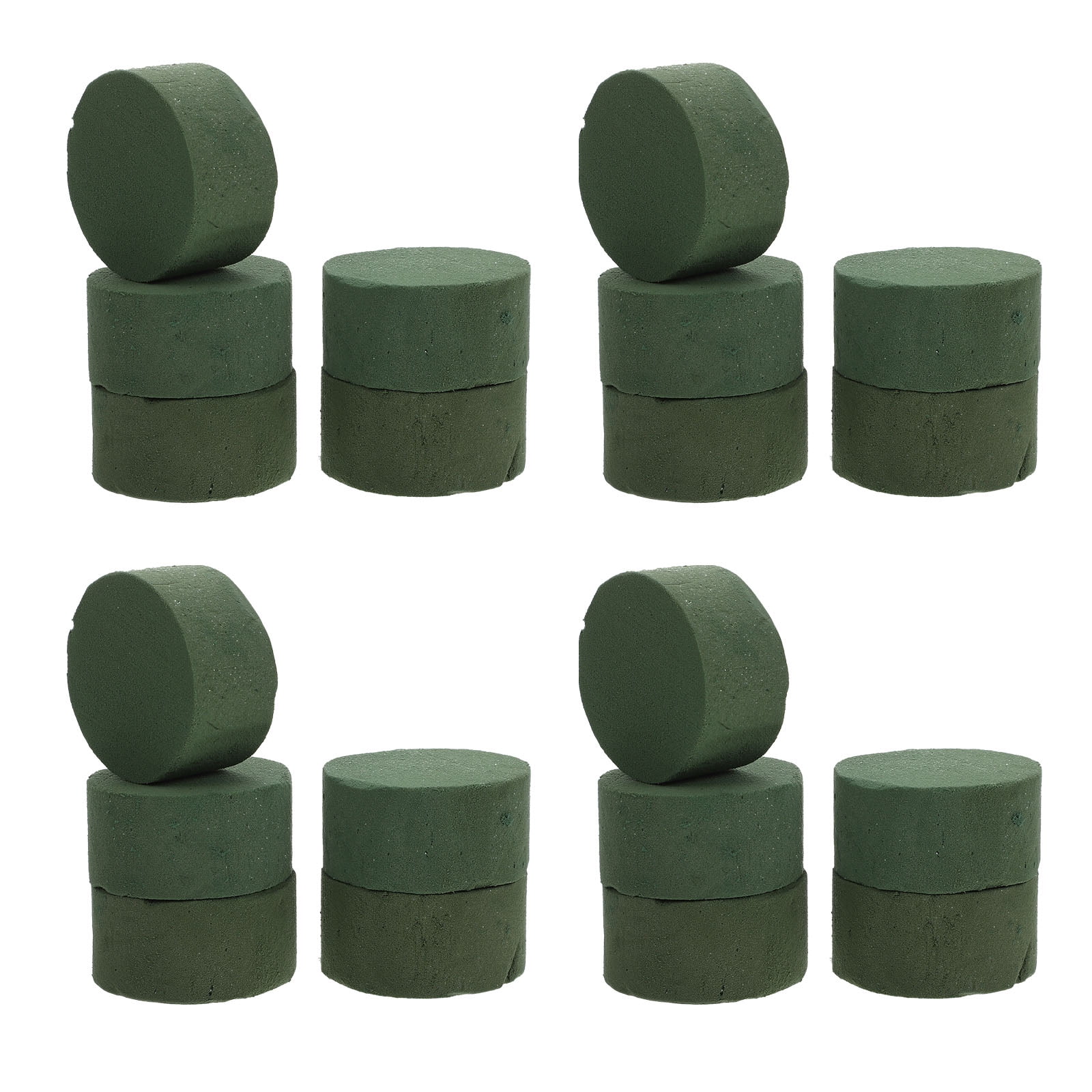 FONDOTIN 20Pcs Round Flower Mud Green Floral Accessory for Practical ...