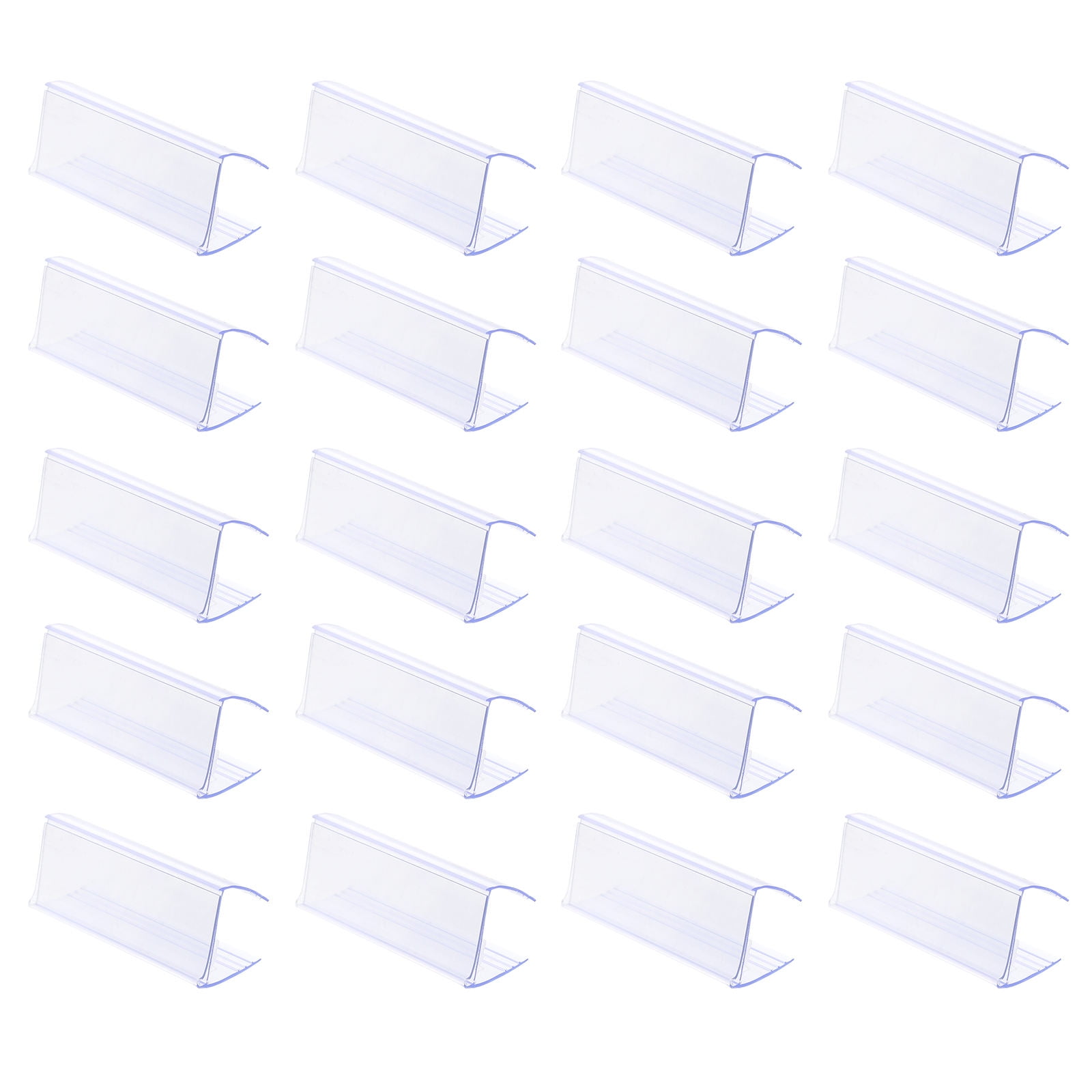 FONDOTIN 20Pcs Clear Plastic Price Label Holders for Retail ...
