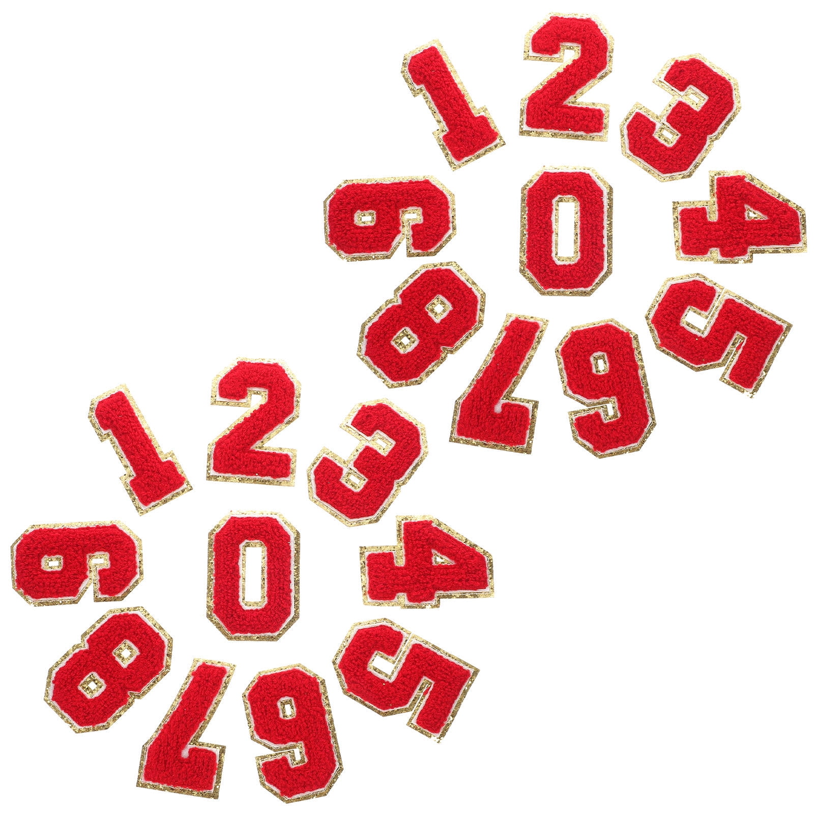 FONDOTIN 20Pcs Red Rectangular Patches for Sewing and Textile ...