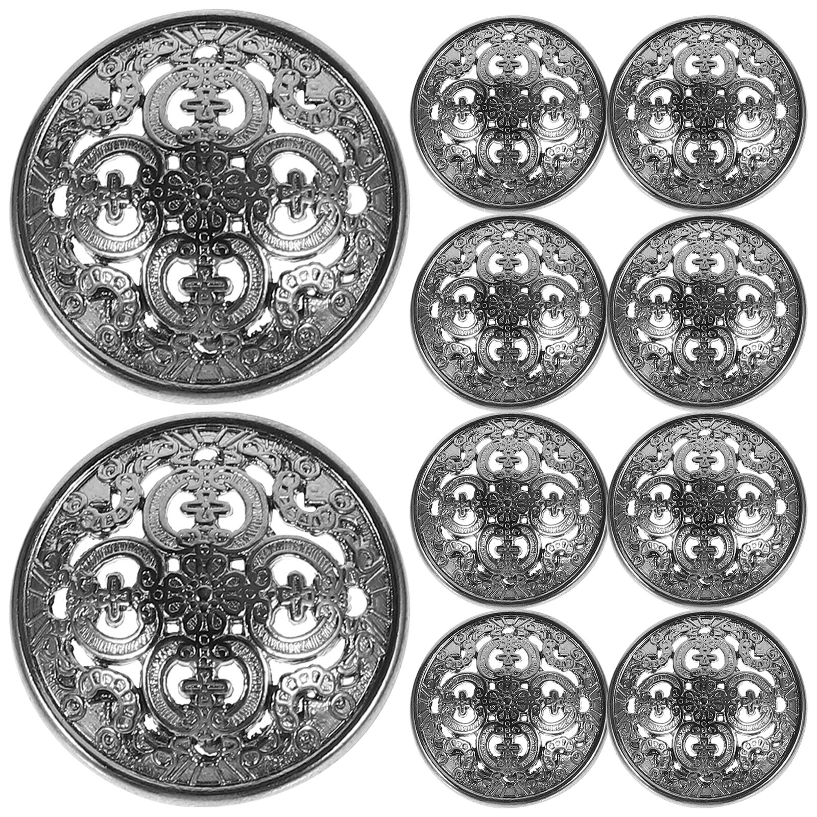 FONDOTIN Metal Sewing Buttons Black For Crafting 20Pcs - Walmart.com