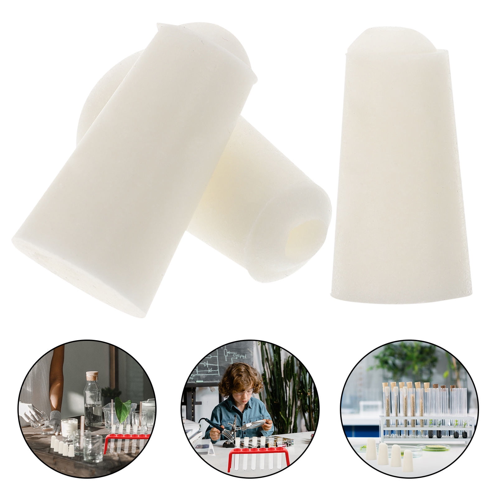 FONDOTIN 20Set Conical Silicone Stoppers for Flasks and Test Tubes in ...