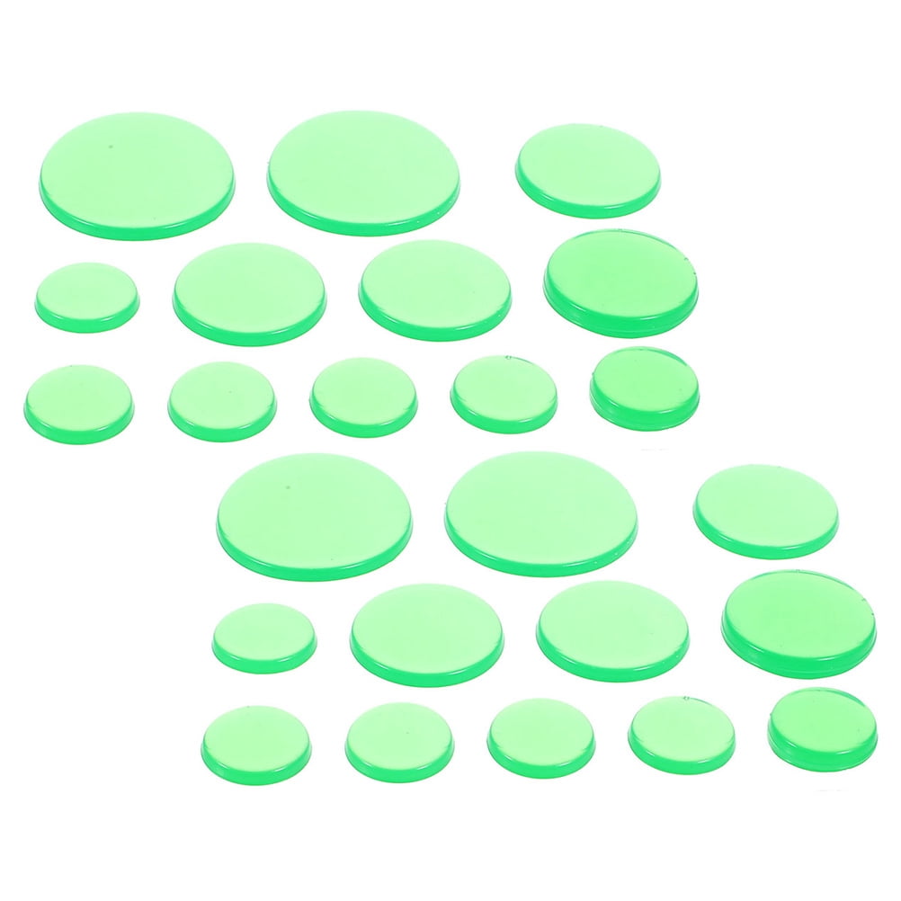 FONDOTIN 24Pcs Drum Mute Stickers in Green for Sound Reduction When ...