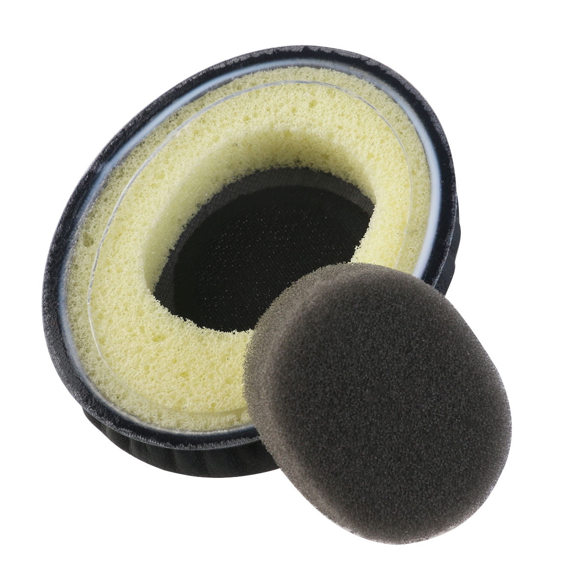 FONDOTIN 2Pcs Black Ear Pads for Headphones Featuring a Fabric Design ...