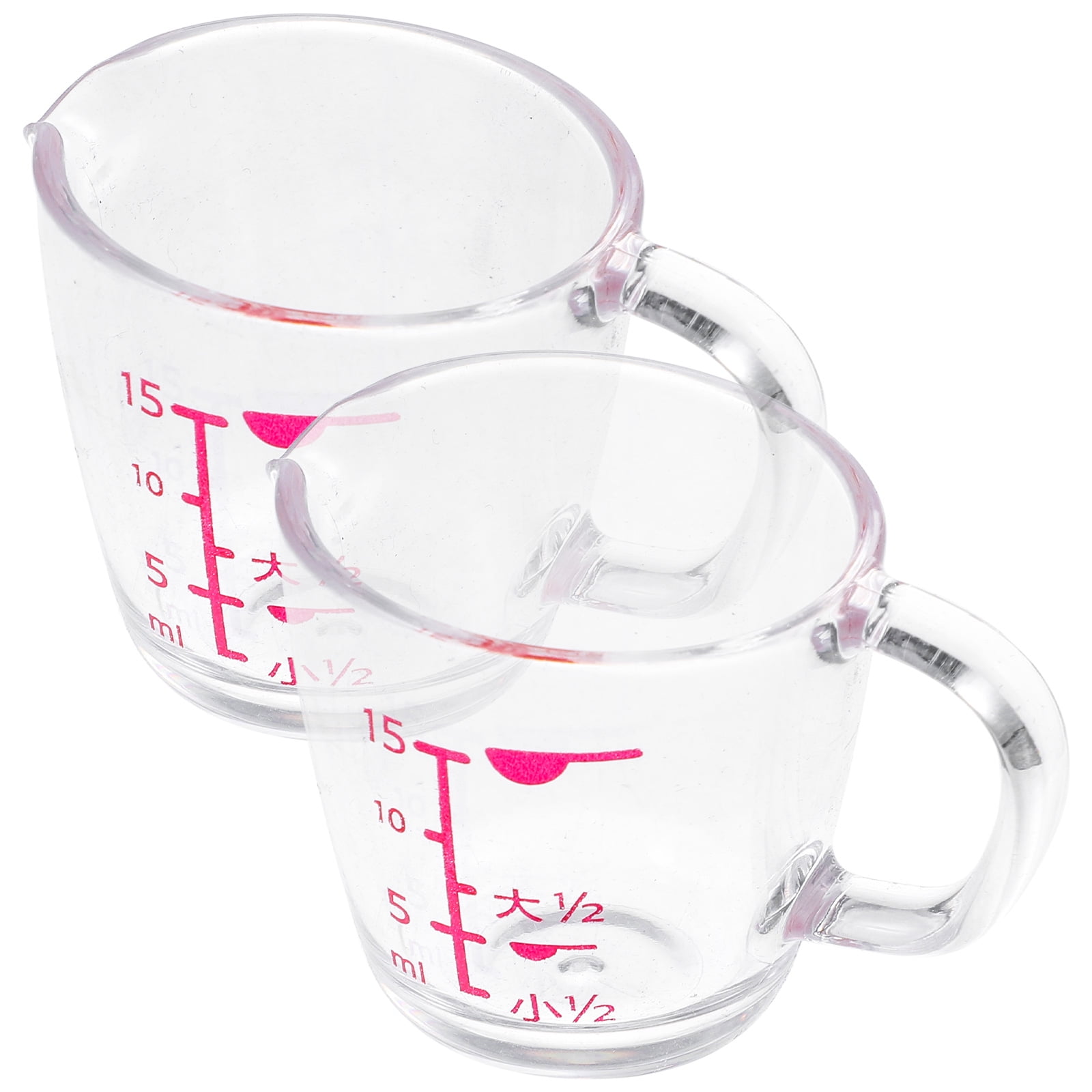 FONDOTIN 2Pcs Measuring Cup for Oil Measurement Transparent AS Plastic ...