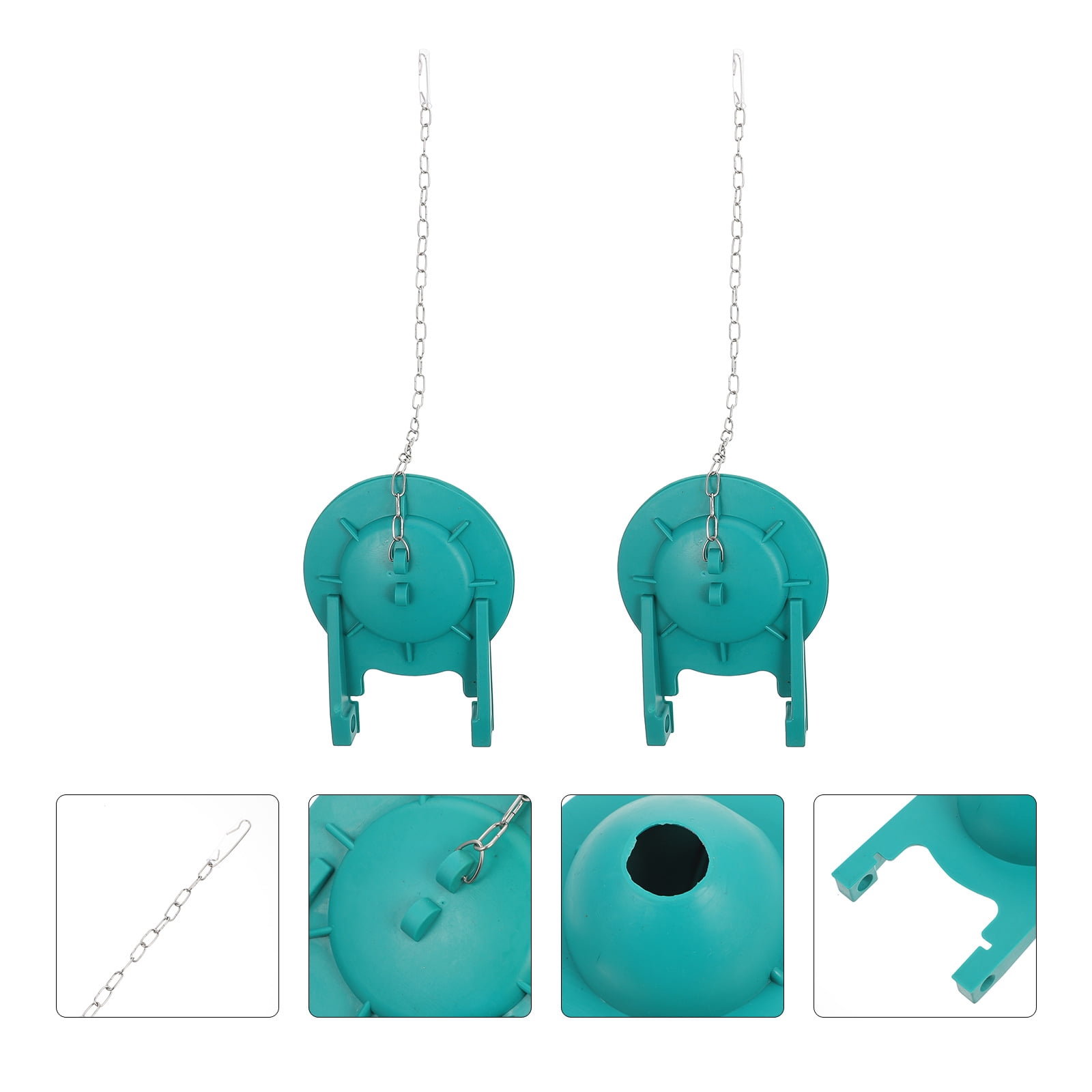 FONDOTIN 2Pcs Toilet Flapper for Toilet Tank Accessory Flat Silicone ...