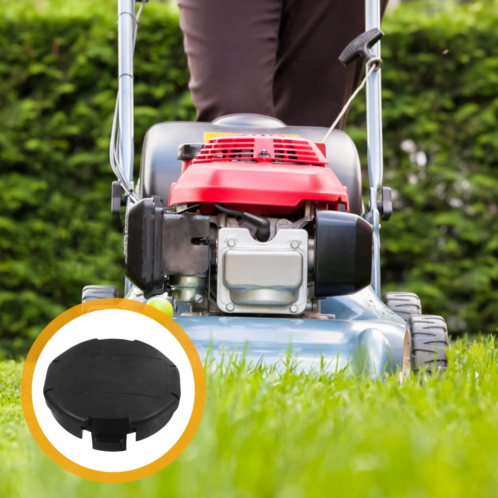 FONDOTIN Outdoor Yard Work Trimmer Head Cap Black 2Pcs 4.7X4.3X1.6In ...