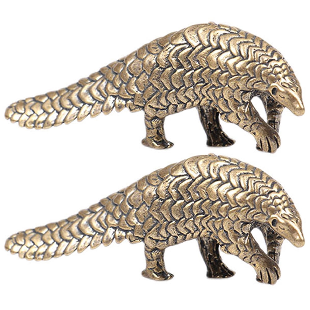 FONDOTIN 2Set Pangolin Decorations Small Desktop Statue For Adults ...