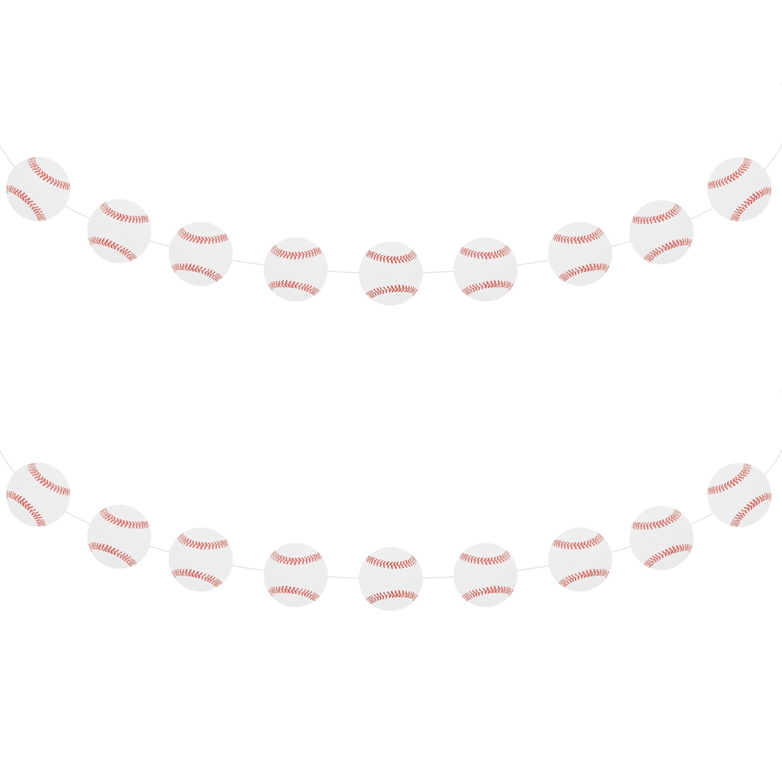 FONDOTIN 2pcs Baseball Theme Banner Novelty Sports Party Bunting Paper ...
