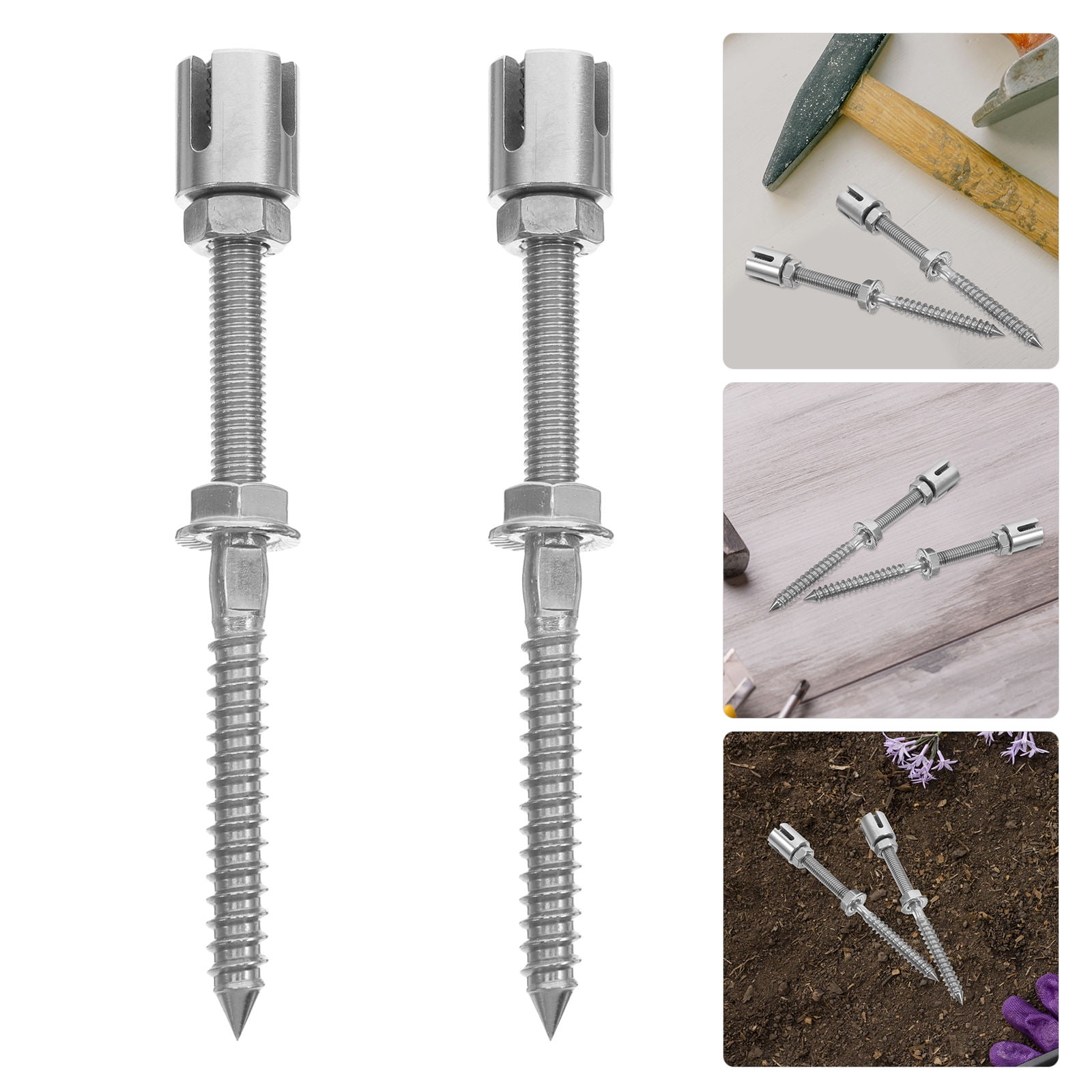 FONDOTIN 2pcs Plant Trellis Connector Clip Cross Cable Clamps For ...