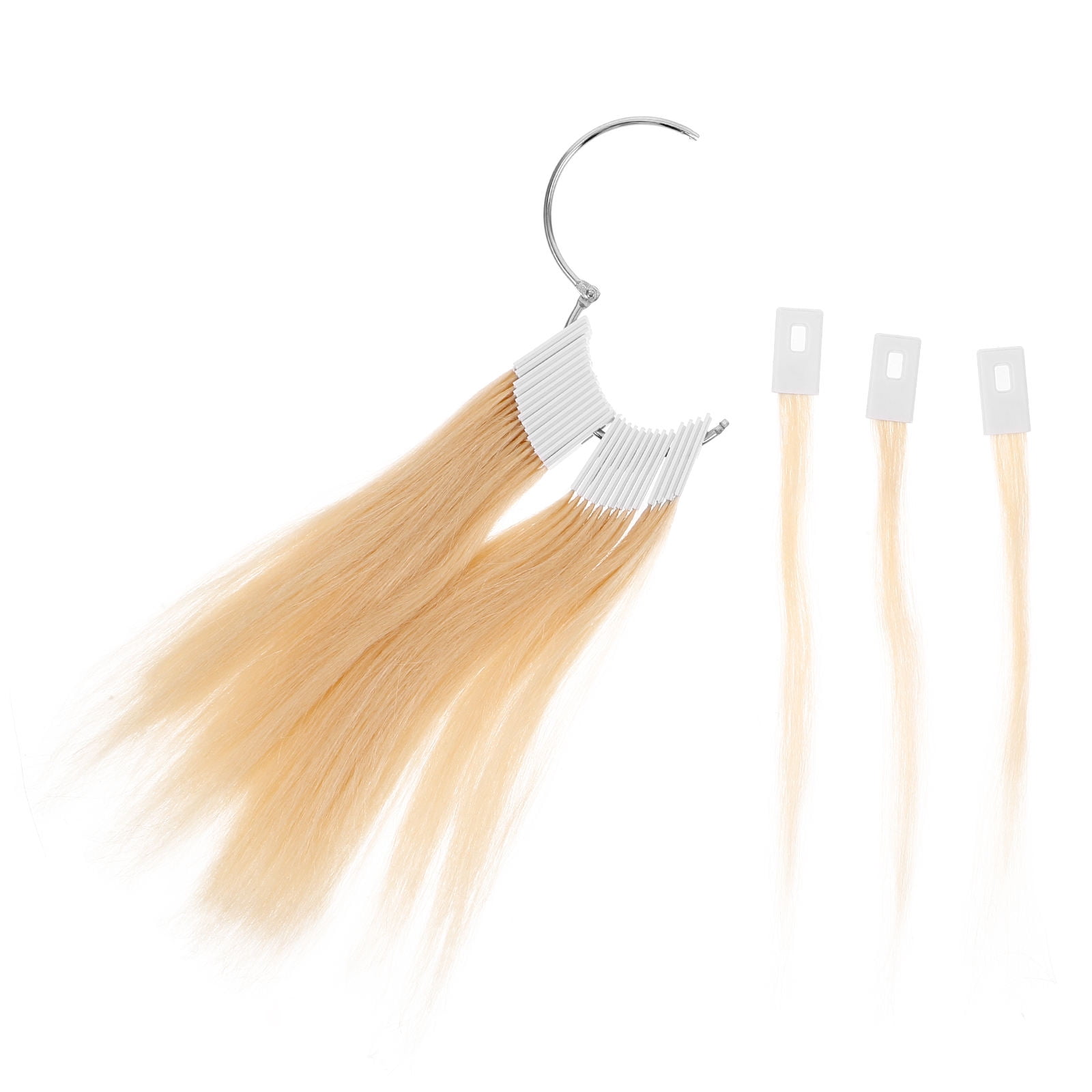 FONDOTIN 30pcs Hair Color Sample Rings And Hair Sample Ring With Hair ...