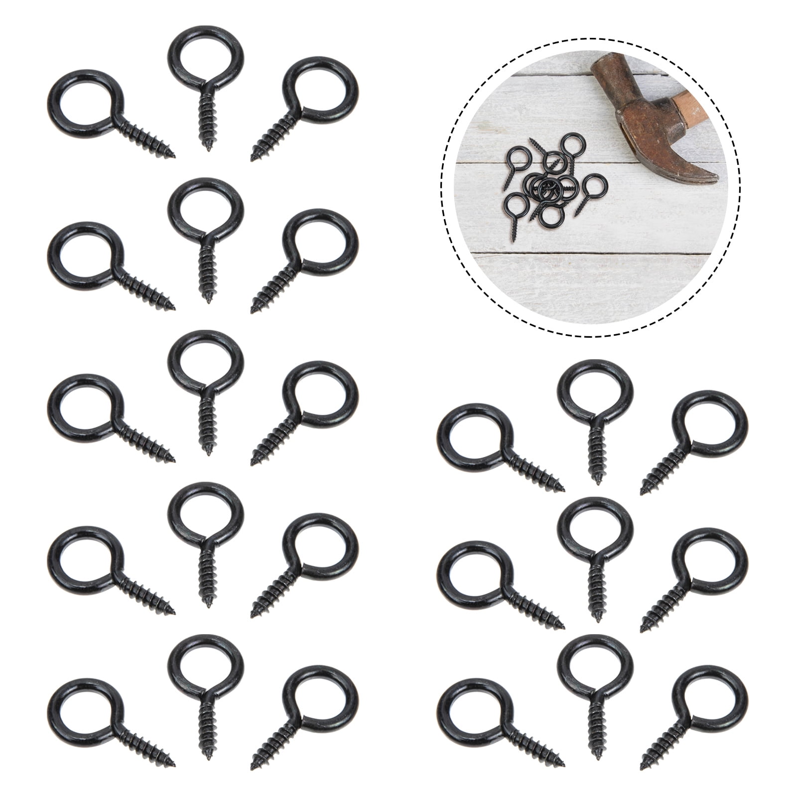 FONDOTIN 30pcs Heavy Duty Self Tapping Screw Hooks For Indoor Outdoor ...