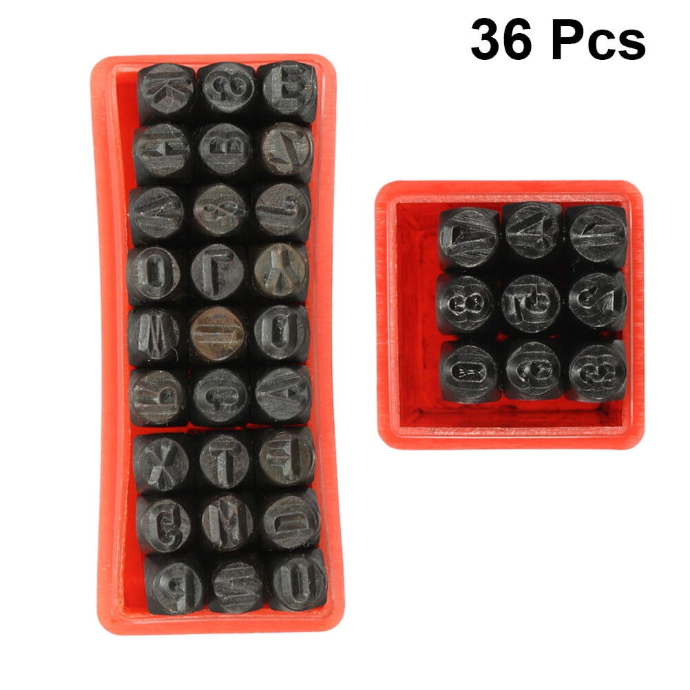 FONDOTIN 36Pcs Metal Punch Stamp Steel Punch Tool for Craft Projects ...