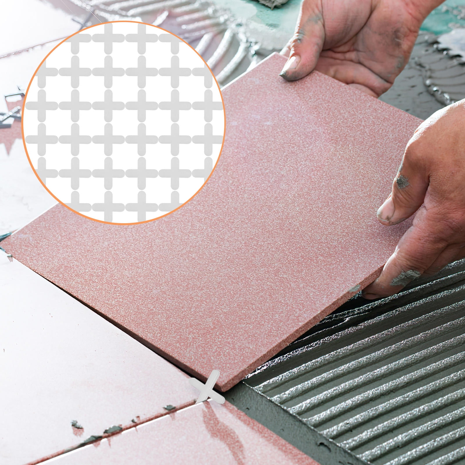 FONDOTIN 3Pack Floor Tile Positioning Spacers White Pe For Accurate ...