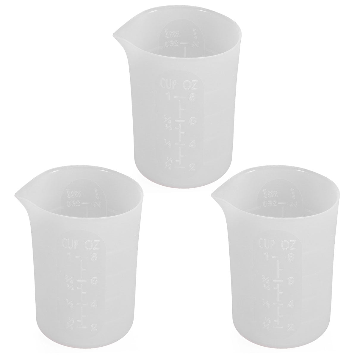 FONDOTIN 3Pcs Measuring Cup with Scales for Epoxy Resin and Baking ...