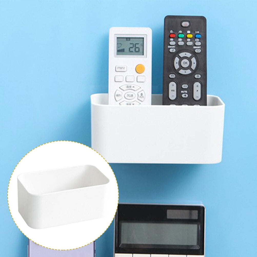 FONDOTIN 3Pcs Sticky Wall Remote Control Holder White ABS for Vertical ...