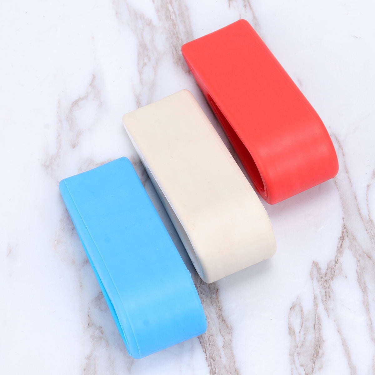 FONDOTIN 3Pcs White Plastic Laptop Riser for Desk with Ergonomic Typing ...