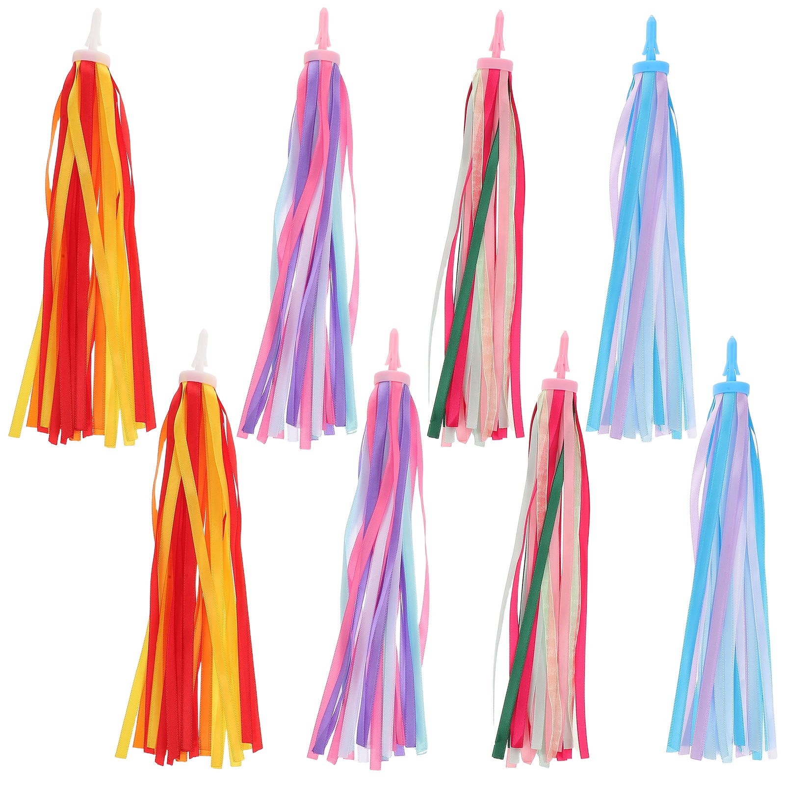 FONDOTIN 4 Pairs Handlebar Streamers Blue Plastic for DIY Decorations ...