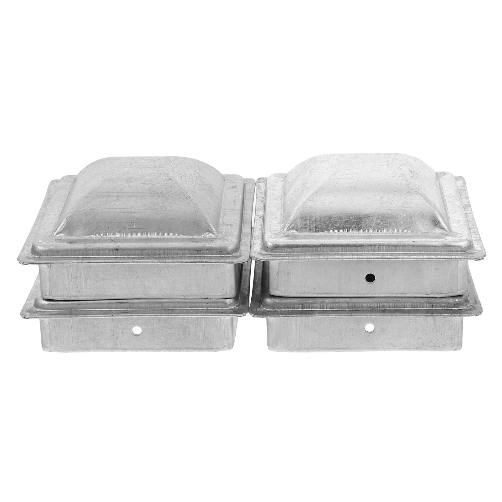 FONDOTIN 4 Pcs Column Cap Closure 12.20X12.20X5.00CM Silver - Walmart.com