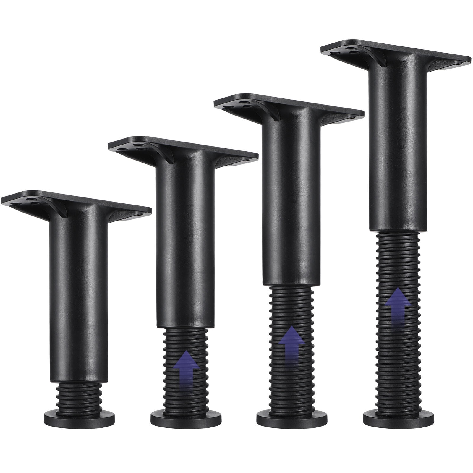 FONDOTIN 4Pcs Black Bed Support Legs Strong Load Bearing for Home Bed ...