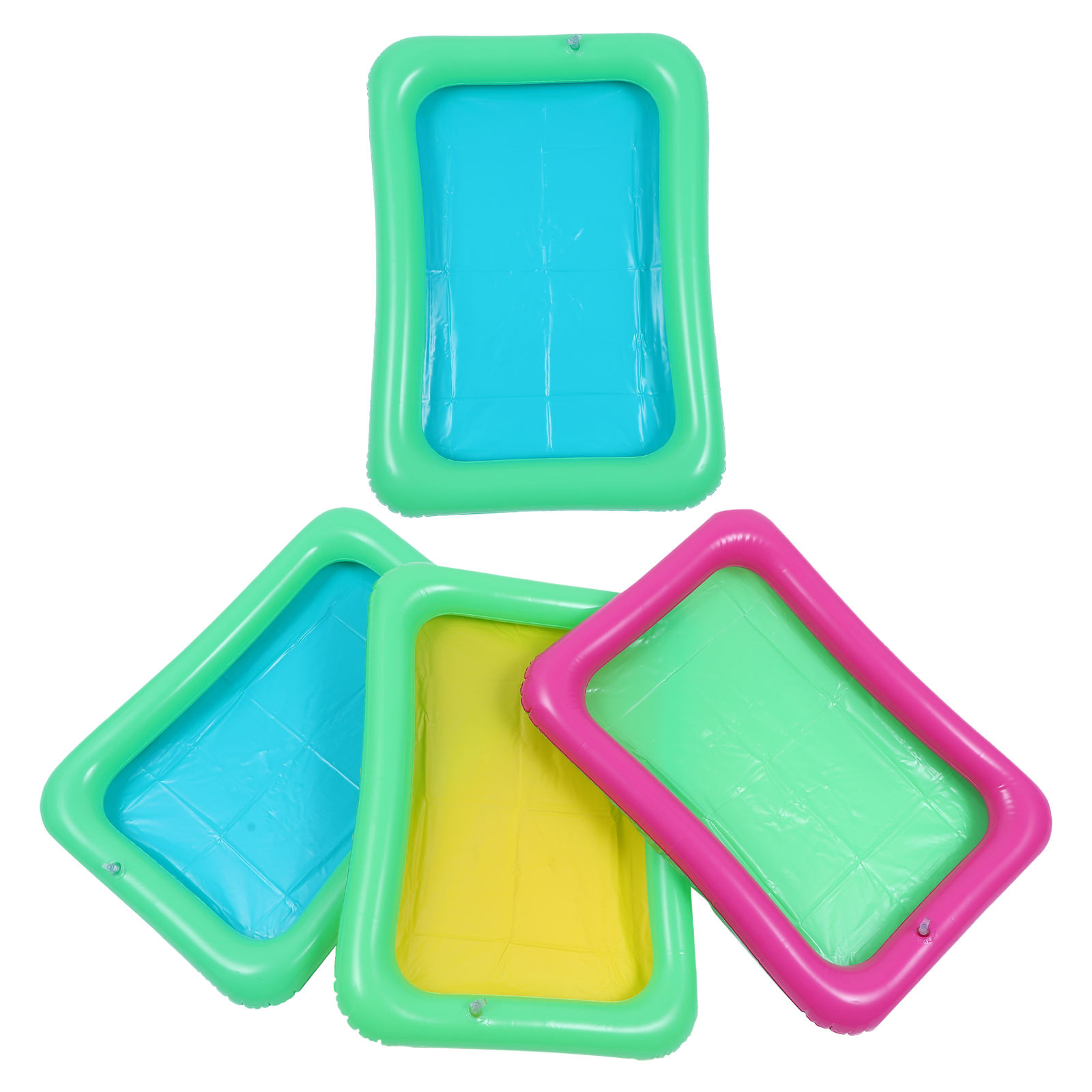 FONDOTIN 4Pcs Children's Play Sand Toys PVC Square 60x45x13in ...