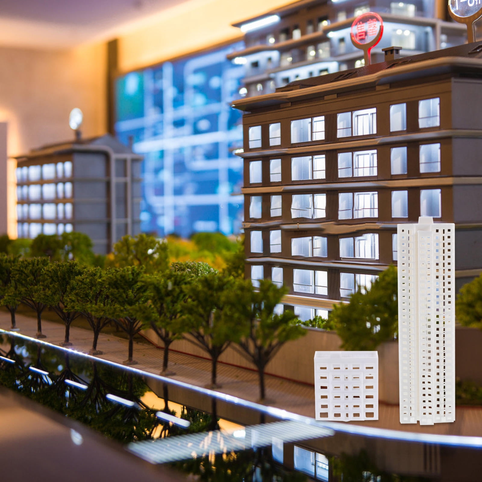 FONDOTIN 4Pcs Mini Building Models for Home Decor and Educational Use ...