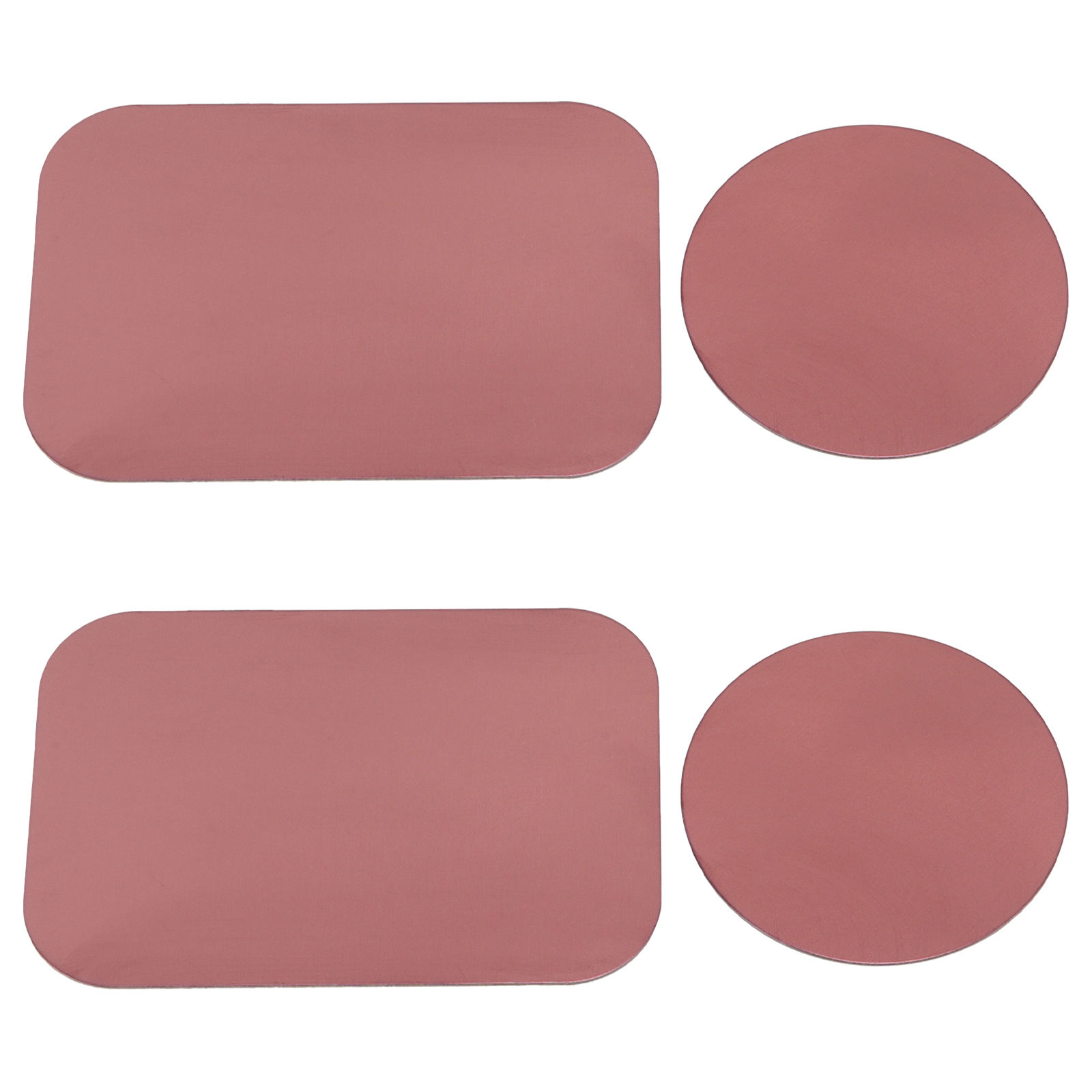 FONDOTIN Universal Phone Metal Plates Rosy Matte Finish 2.6x1.8x0.04in ...