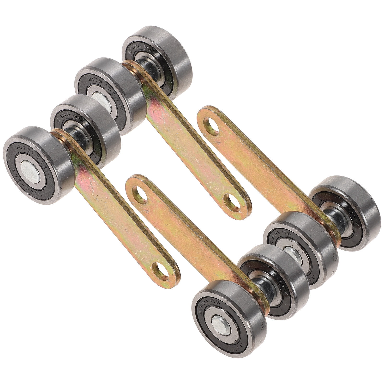FONDOTIN 4Set Track Wheels Trolley Assembly Sliding Door Pulley Roller ...