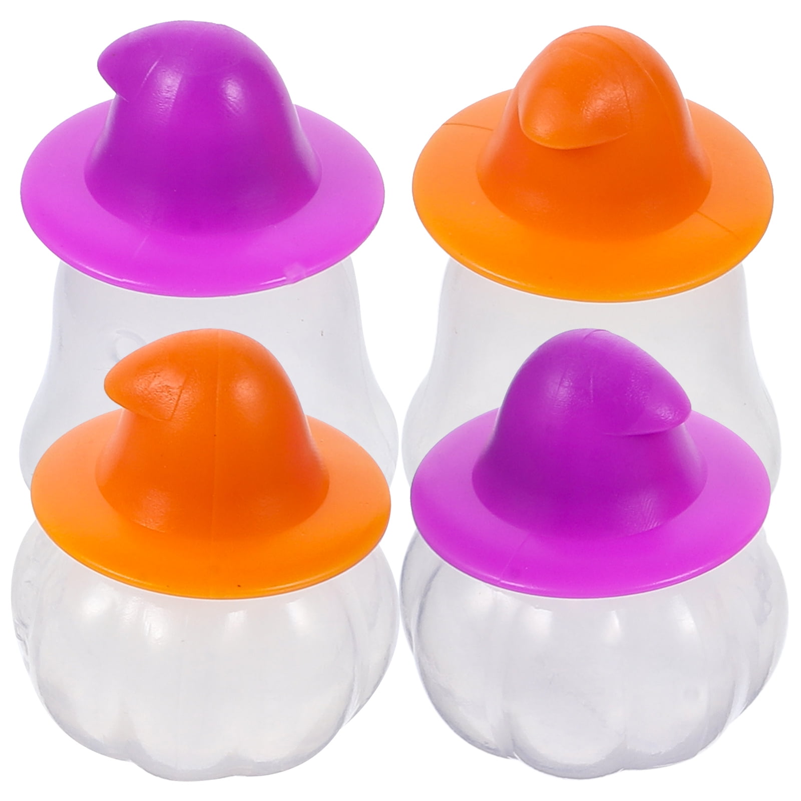 FONDOTIN 4pcs Mini Condiment Bottles Assorted Color Portable Storage ...