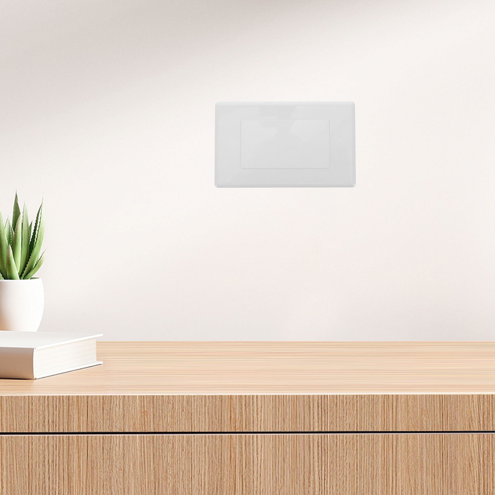 FONDOTIN Electrical Cover Plates Wall Plate Cover Plastic White ...