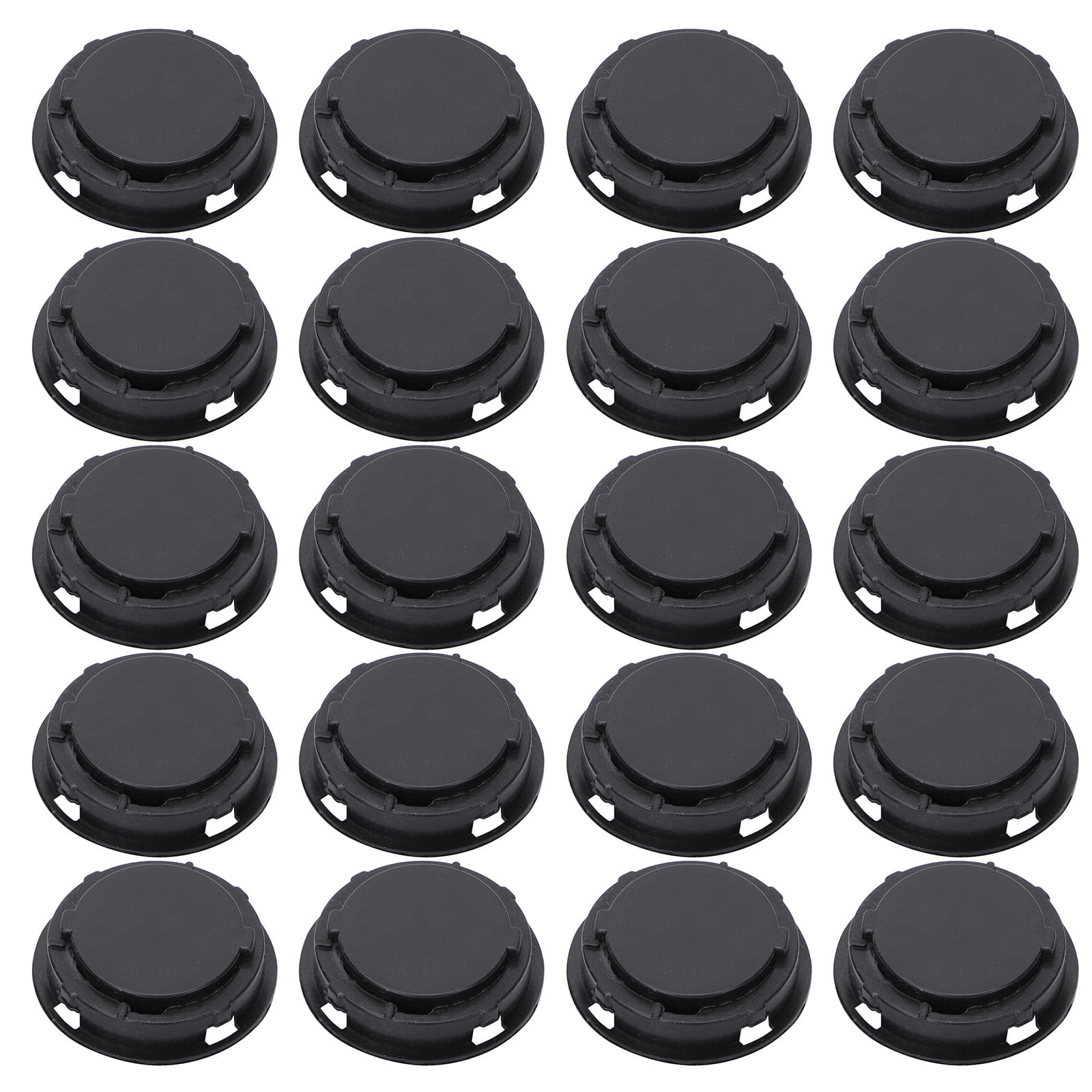 FONDOTIN 50Pack Black Plastic Plugs for Sealing and Coin Storage in ...