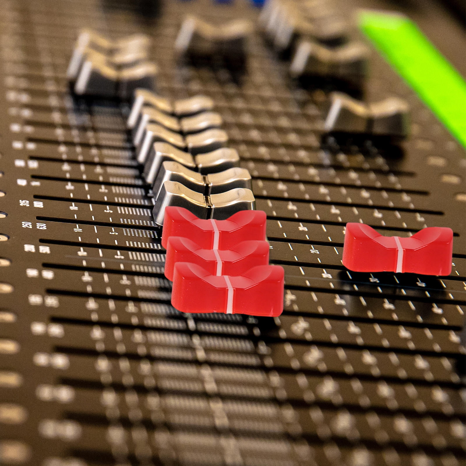 FONDOTIN Cap Console Mixer Slider Knobs 50Pcs Red with Black Indicator ...