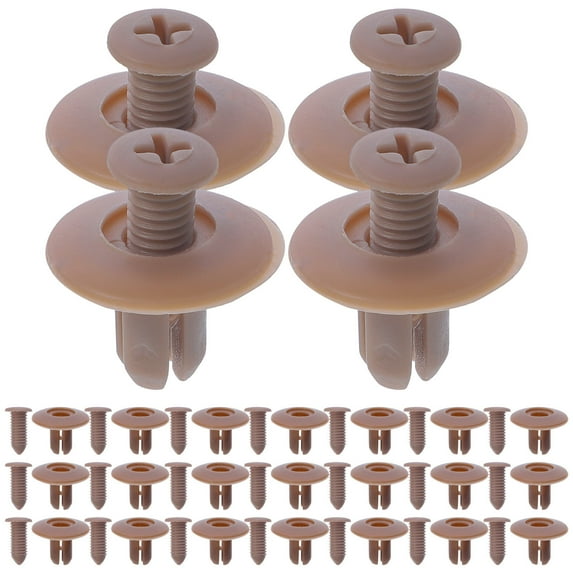 FONDOTIN 50Pcs Square Plastic for Bumper Fixator Body Retainer ...