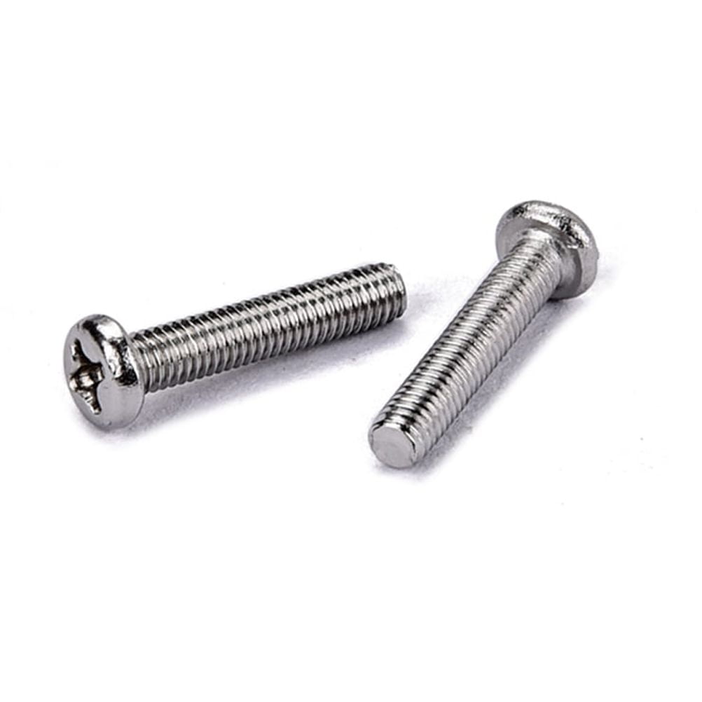 FONDOTIN 50Set Saddle Screw for Electric Guitar Assembly Silver 1.7x0 ...