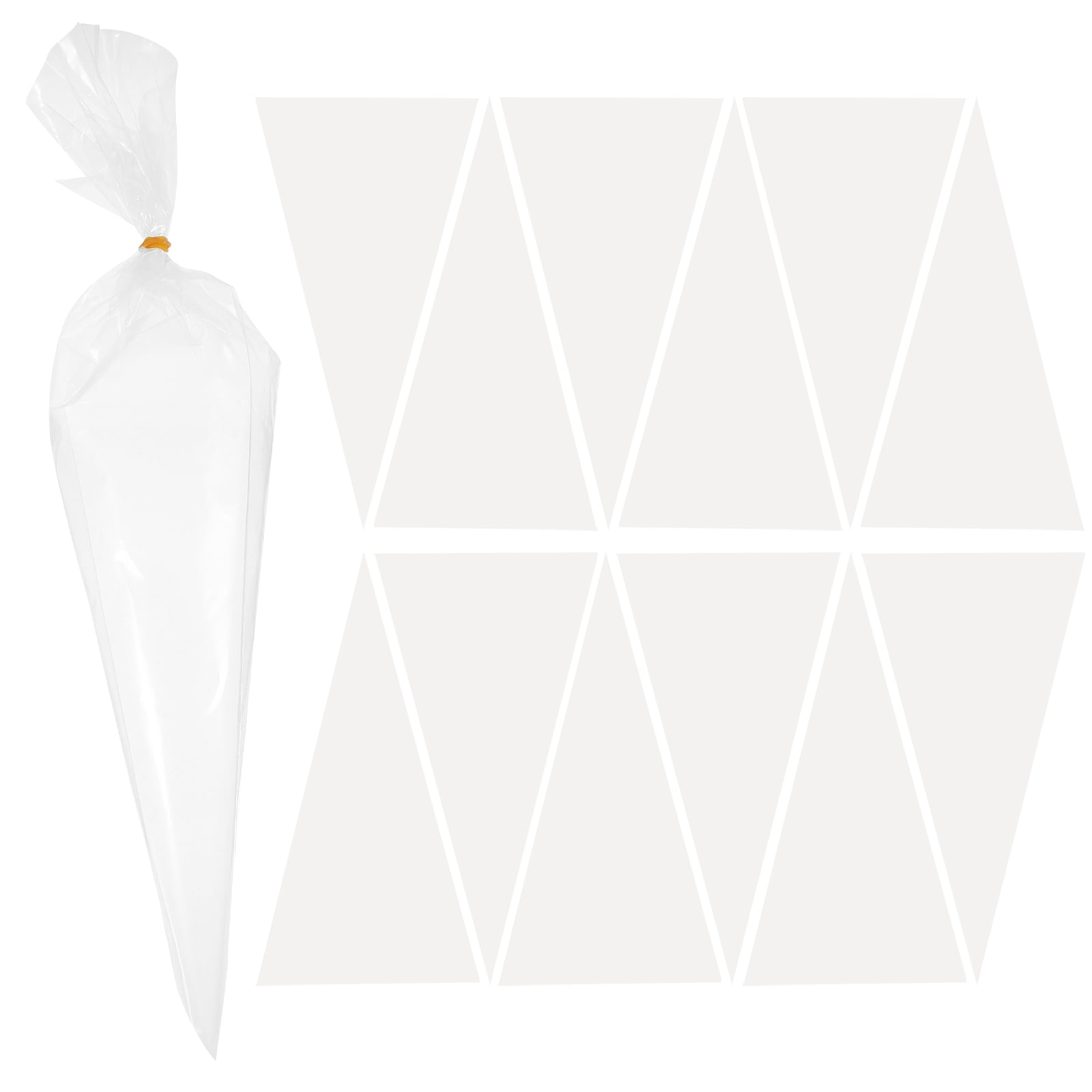 FONDOTIN 50Set Tile Grout Bags White Pe for Masonry Storage ...