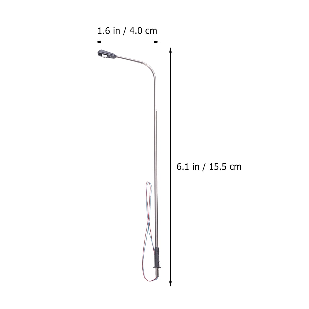 FONDOTIN 5Pack Mini Street Light Model LED Steel Tube Lamps for Railway ...