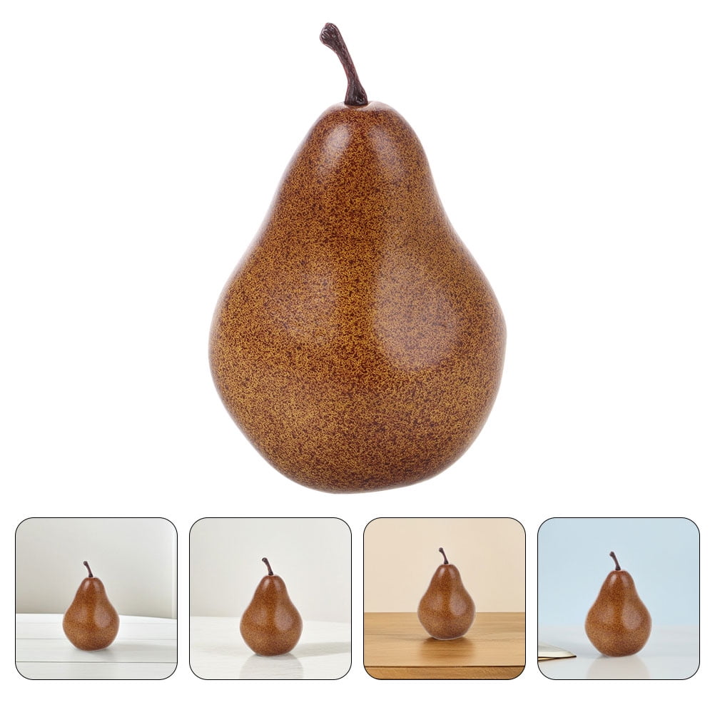 FONDOTIN 5Pcs Brown Pear Shaped Foam Fruit Models for Homeowners and ...