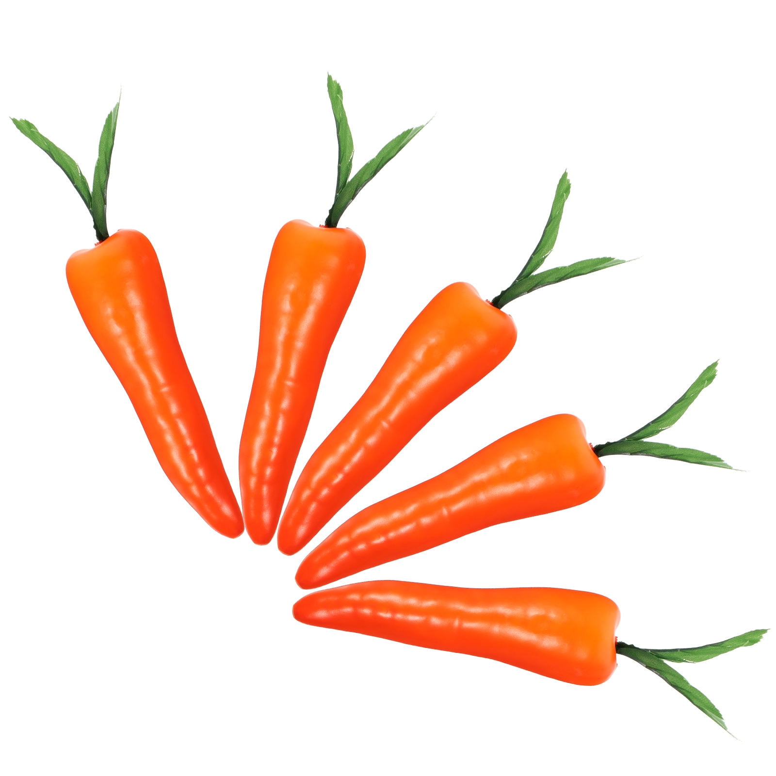FONDOTIN 5Pcs Fake Vegetable Carrots Orange Foam Plastic Carrot Shaped ...