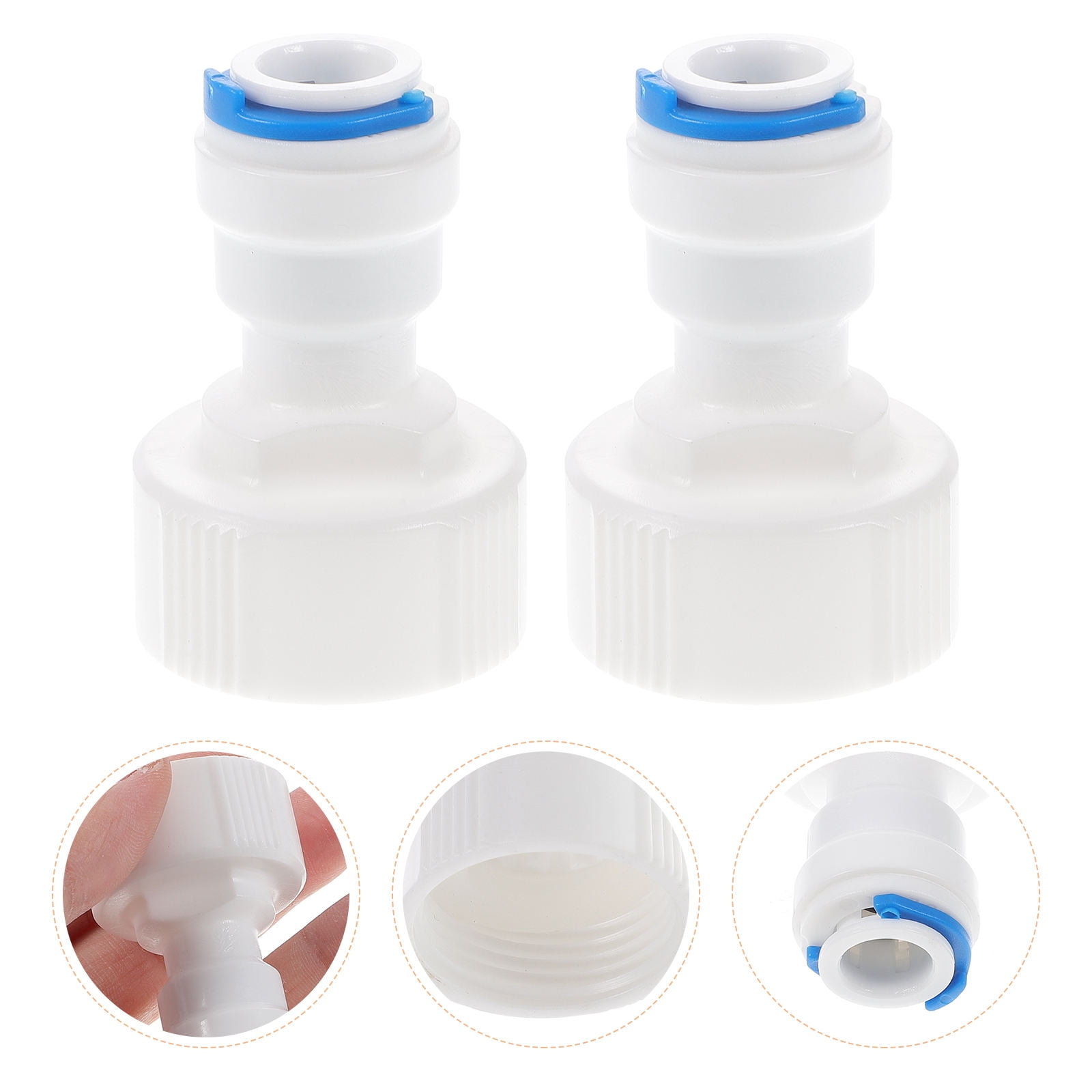 FONDOTIN 5pcs Drip Hose Connector Straight PP Water Line Adapter for ...