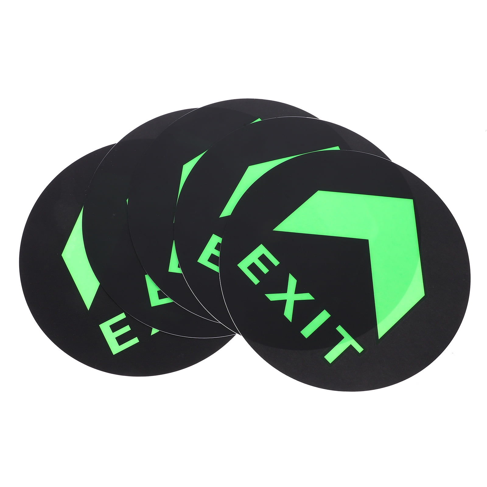 FONDOTIN 5pcs Exit Signs Adhesive Exit Stickers Glow In The Dark Exit ...