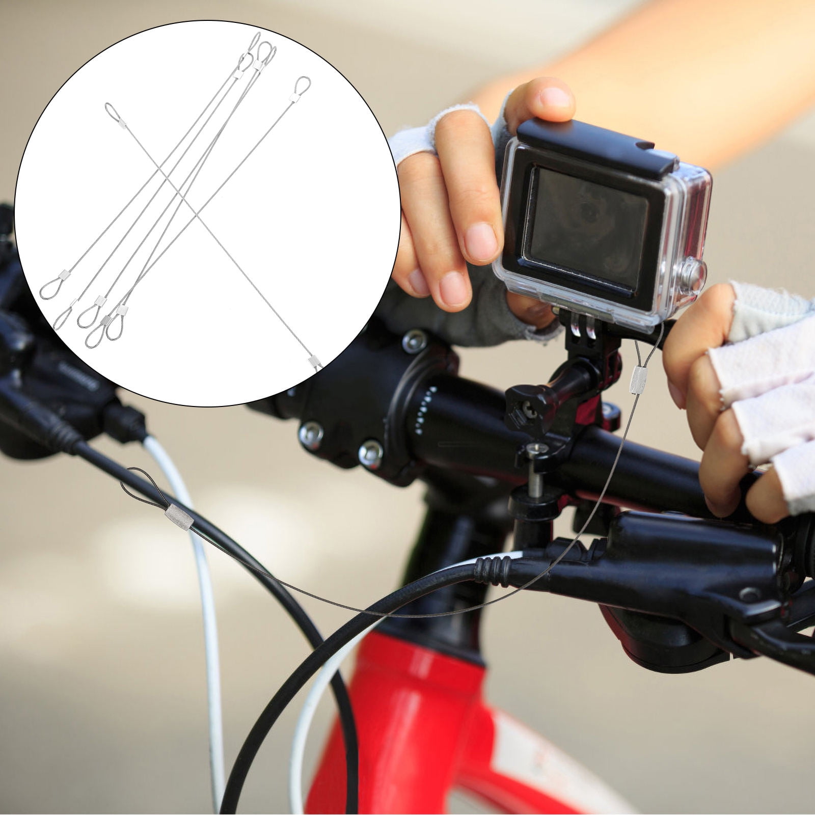 FONDOTIN Stainless Steel Lanyard Cable Tether 6 Pcs - Walmart.com