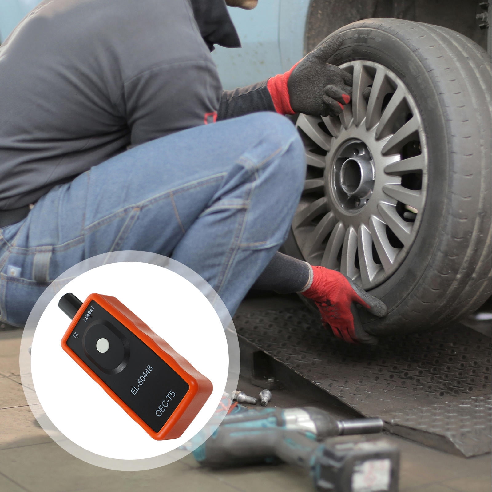 FONDOTIN 6Pcs Car Tire Pressure Monitoring System Tools with Sensor ...
