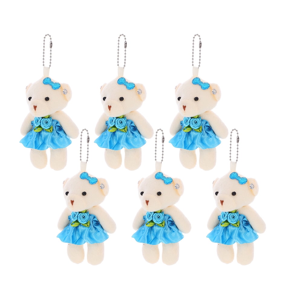 FONDOTIN 6Pcs Mini Stuffed Bears Lovely Tiny Bears For Wedding ...