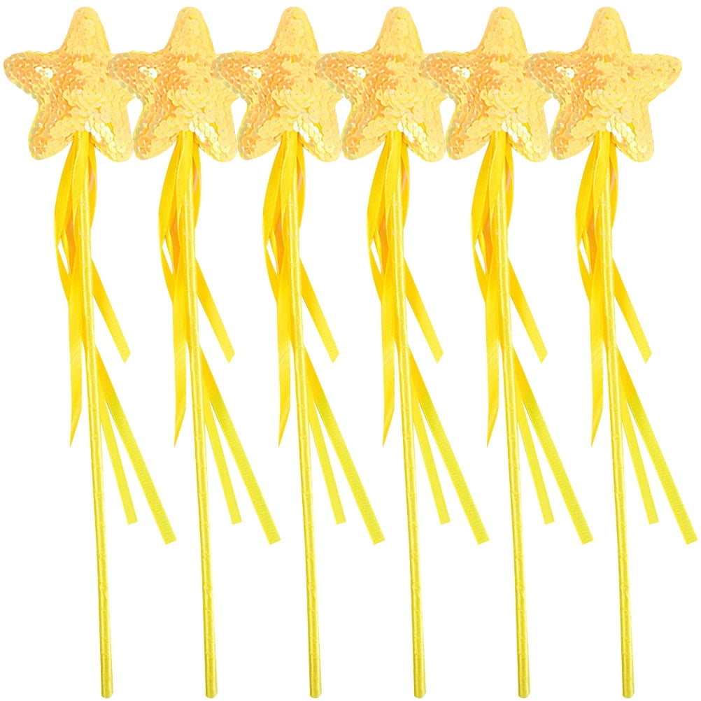 FONDOTIN 6Pcs Star-shaped Fairy Wands for Kids and Birthday Parties ...